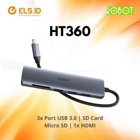 Jual Robot Ht360 Usb Hub 6in1 Multiport Type C Di Seller Velvet Store Cengkareng Timur Kota