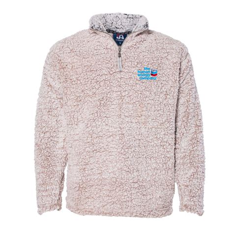 Mens Apparel J America Fleece Sherpa Quarter Zip Pullover 654352