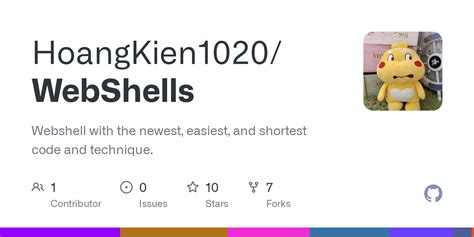 Github Hoangkien1020webshells Webshell With The Newest Easiest And Shortest Code And