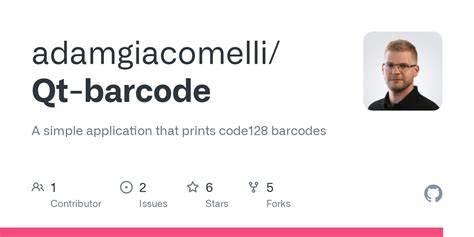 GitHub Adamgiacomelli Qt Barcode A Simple Application That Prints Code Barcodes