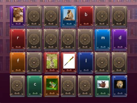 Letter Sound Memory Game Matching Pairs