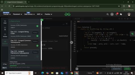 gfg160 geekstreak2024 day112 gfg 160daysofcode codingchallenge… mohd musharraf ansari