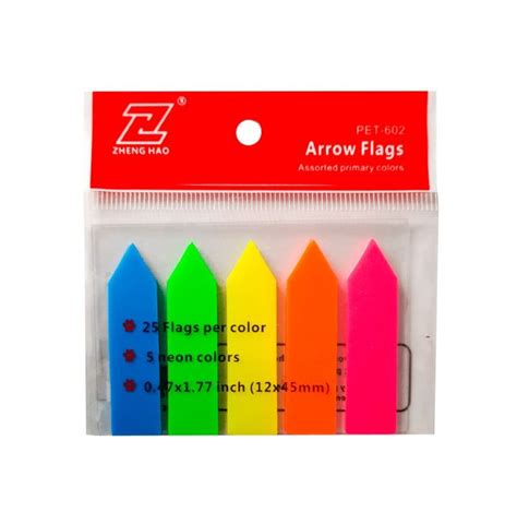 Stikcy Notes Pvc Arrow Flags 5 Neon Colours Darazlk