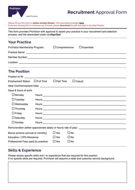 Recruitment Approval Form By Provision Issuu