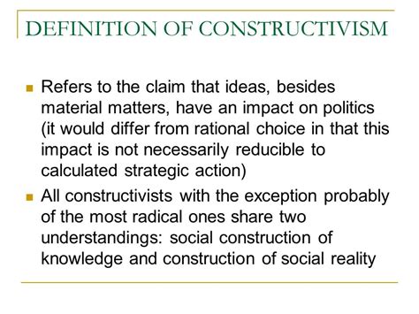 Constructivism International Relations