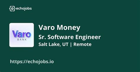 Varo Money Is Hiring Sr Software Engineer Machine Learning Salt Lake Ut Remote Grpc