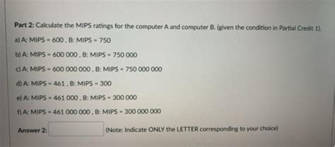Solved 2 Parts Given Computer A Has An Overall CPI Of 1 3 Chegg Com