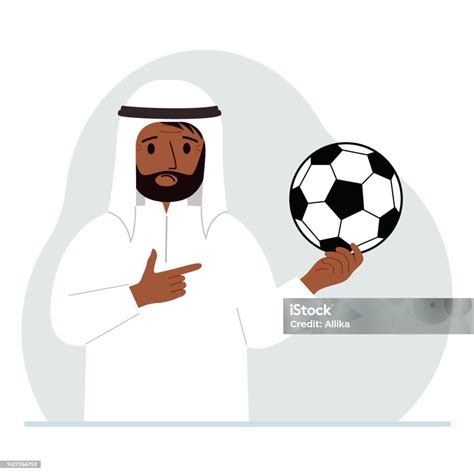 한 남자가 축구공을 손에 쥐고 있습니다 선수 팬 또는 코치의 개념 경쟁에 대한 스톡 벡터 아트 및 기타 이미지 경쟁 벡터 사람들 Istock