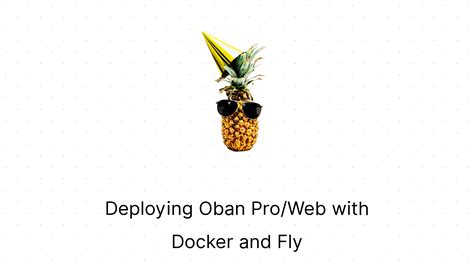 Deploying Oban Pro Web With Docker And
