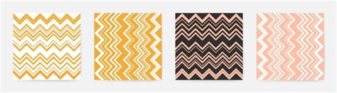 Premium Vector Set Geometric Seamless Patterns