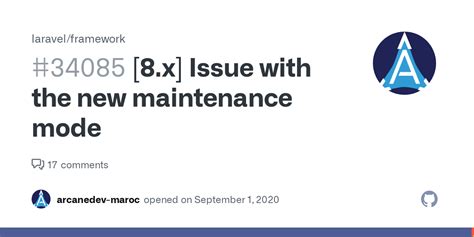 8x Issue With The New Maintenance Mode · Issue 34085 · Laravel