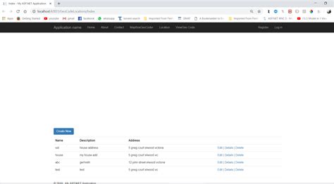 Fetching Data From Address Field Of ASP NET MVC 5 Views To Google Map