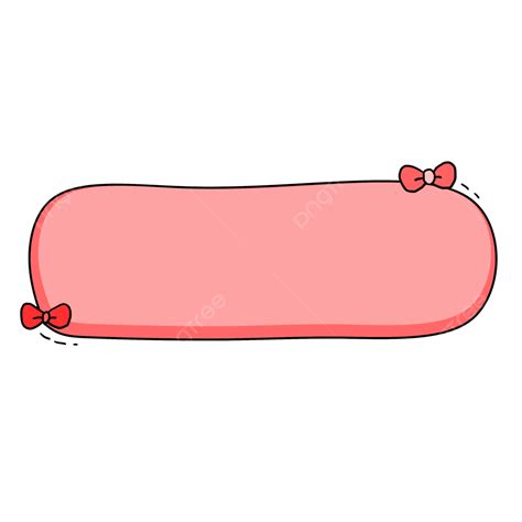 손으로 그린 만화 핑크 나비 일러스트 테두리 손으로 그린 대화 대화 상자 귀여운 대화 Png 일러스트 및 Psd 이미지 무료 다운로드 Pngtree