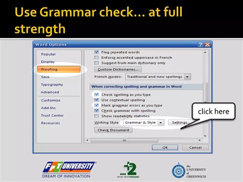 16 Use Grammar Check PPTX Education