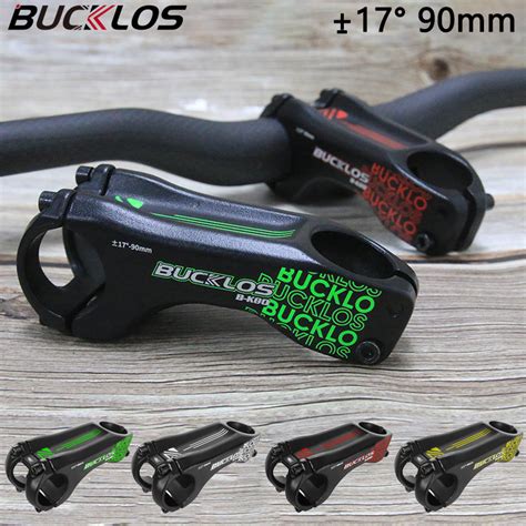 Bucklos Stem Negative 17 Degrees 90mm Bike Stem Cnc High Strength Handlebar Stems For Mtb Road