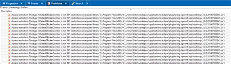 In Notes Designer V12 Xpages Error Access Restriction Java Problem