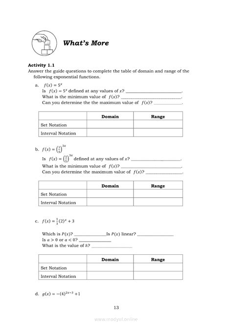 general mathematics module 20 domain and range of exponential