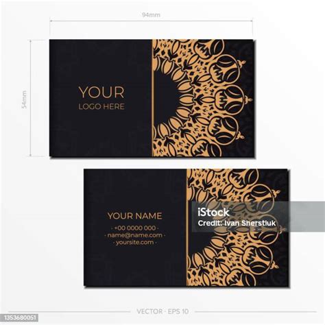 벡터 블랙 명함 고급스러운 패턴준비 빈티지 장식 인쇄 디자인 명함을위한 템플릿 0명에 대한 스톡 벡터 아트 및 기타 이미지 0명 꽃 식물 동기 부여 Istock