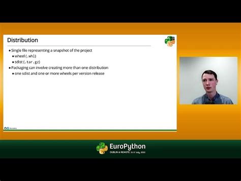 Europython Talk Packaging Python In 2022 From Europython Conference