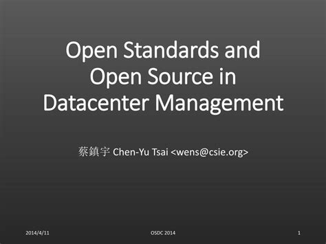 pdf open standards and open source in datacenter management osdc tw 2014 dokumen tips