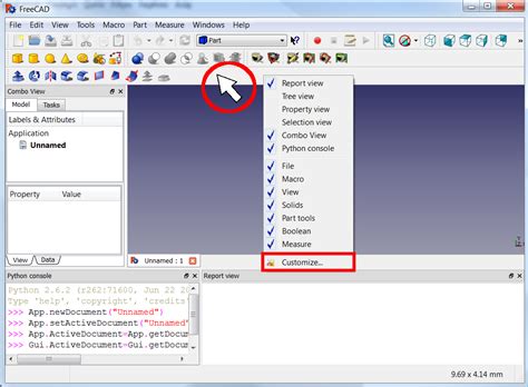 Customize Toolbars Freecad Documentation