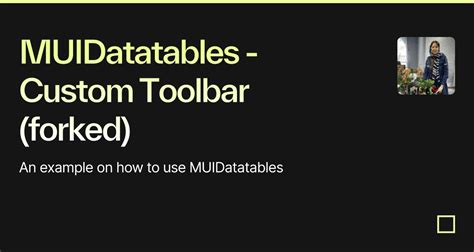Mui Tables Examples CodeSandbox