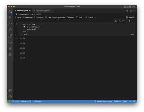 Interleaved Prints And Sleeps Mess Up Output Lines In Julia · Issue 11136 · Microsoftvscode