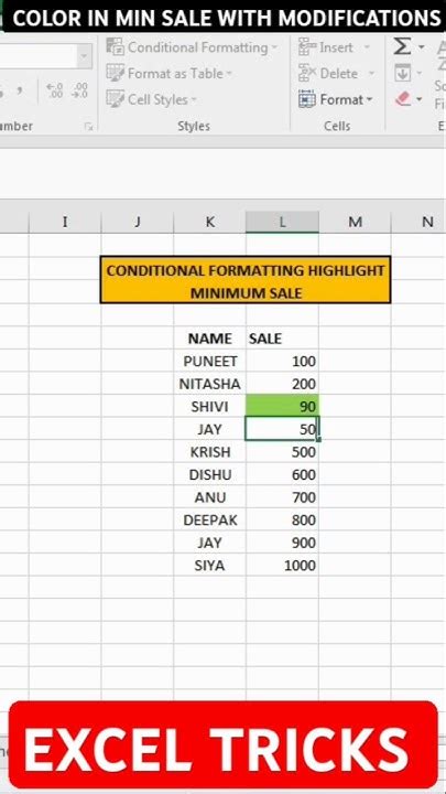 Excel Tricks 😱🔥conditionalformatting Shorts Excel Tips Tricks