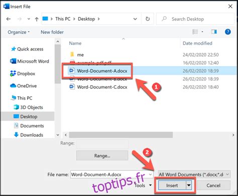 comment combiner des documents word toptips fr