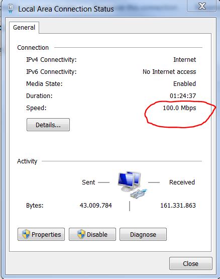 Networking Why Maximum 1 0 Gbit Ethernet Connection An Old Notebook And Only 100 Mbit On