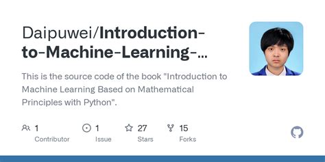 Github Daipuweiintroduction To Machine Learning Based On