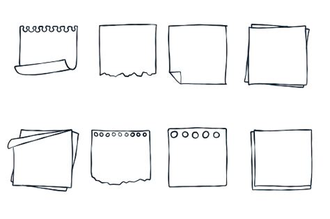 스티커 끈적 끈적한 테이프가있는 빈 종이 조각 미리 알림 및 텍스트를 위한 배치합니다 0명에 대한 스톡 벡터 아트 및 기타