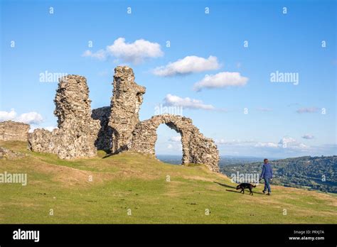 Castell Dinas Brâncrow Castle A Medieval Castle Occupying A
