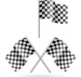 Checkered Flag Vector Images Over