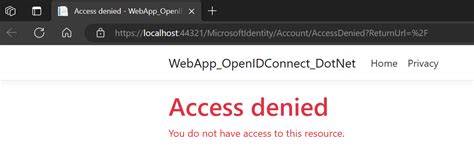 accessdenied page returns 404 when using mapcontrollerroute · issue