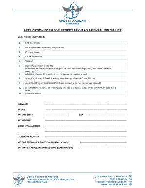 Fillable Online APPLICATION FORM FOR REGISTRATION AS A Fax Email Print PdfFiller
