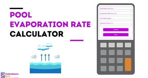 Pool Evaporation Rate Calculator Online