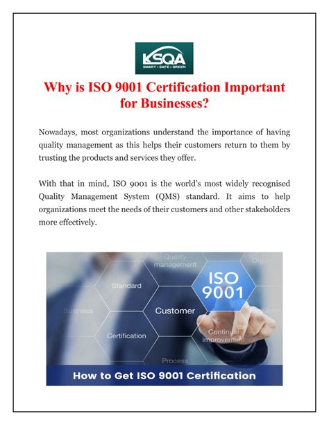 Ppt Why Is Iso 9001 Certification Important For Businesses Powerpoint