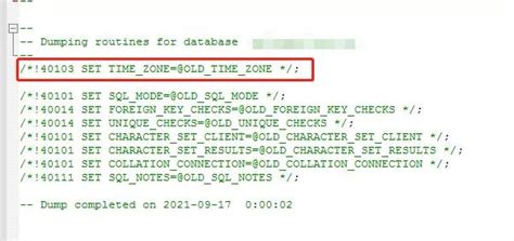 Navicat 导入 Sql 文件报错： Err 1231 Variable ‘timezone Cant Be Set To