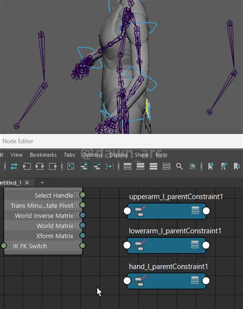 [maya]rigging 08 ik fk switch