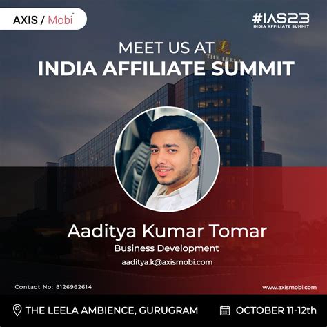 Aaditya Kumar Tomar On Linkedin Axismobi Ias23 Indiaaffiliatesummit Affiliatemarketing