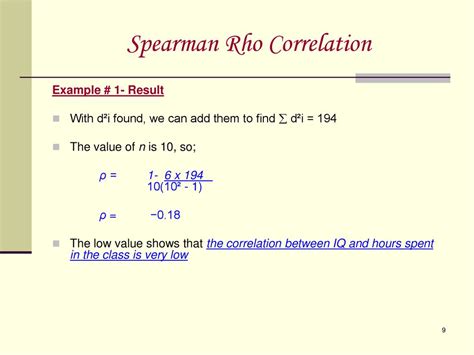 Spearman Rho Correlation Ppt Download