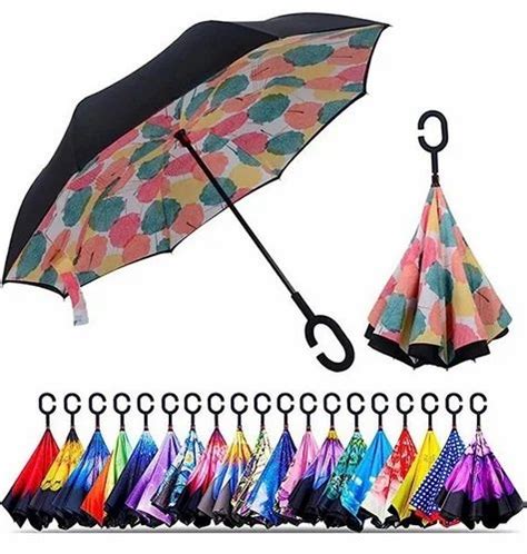2 Fold C Shaped Handle Umbrella Multi Colours At Rs 290piece In