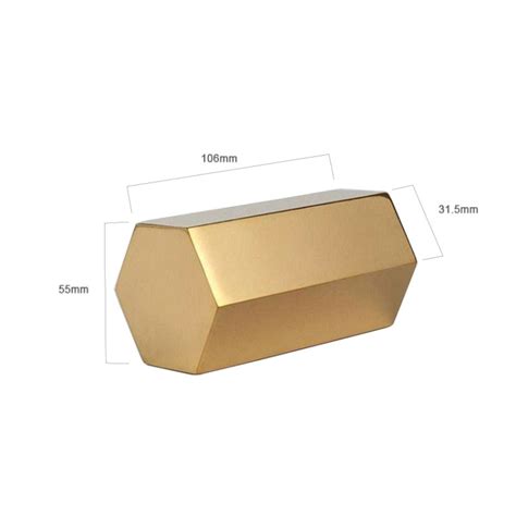 북유럽 육각 스테인레스 스틸 골드 꽃병 연구 복도 홈 웨딩 장식