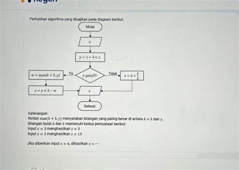 Perhatikan Algoritma Yang Disajikan Pada StudyX