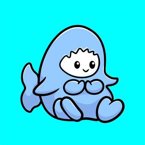 Premium Vector Fish Cartoon Mascot Vector Design Flat Cute Smile