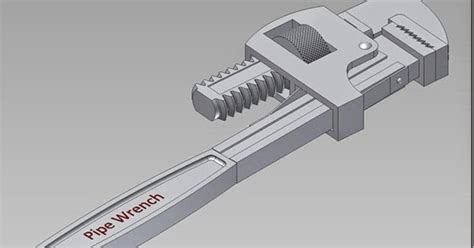3d Solid Modelling Videos Pipe Wrench Autodesk Inventor 2010