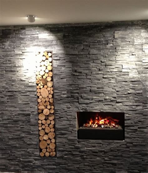 50 Elektrischer Kamin Steinwand Inspiration