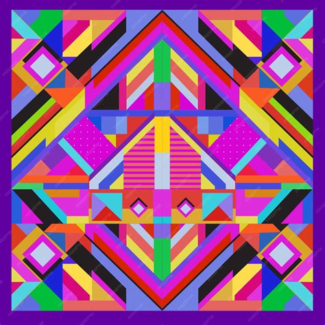 Premium Vector Trendy Geometric Elements Memphis Greeting Cards Design Retro Style Texture