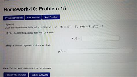 Solved Homework 10 Problem 15 Previous Problem Problem List